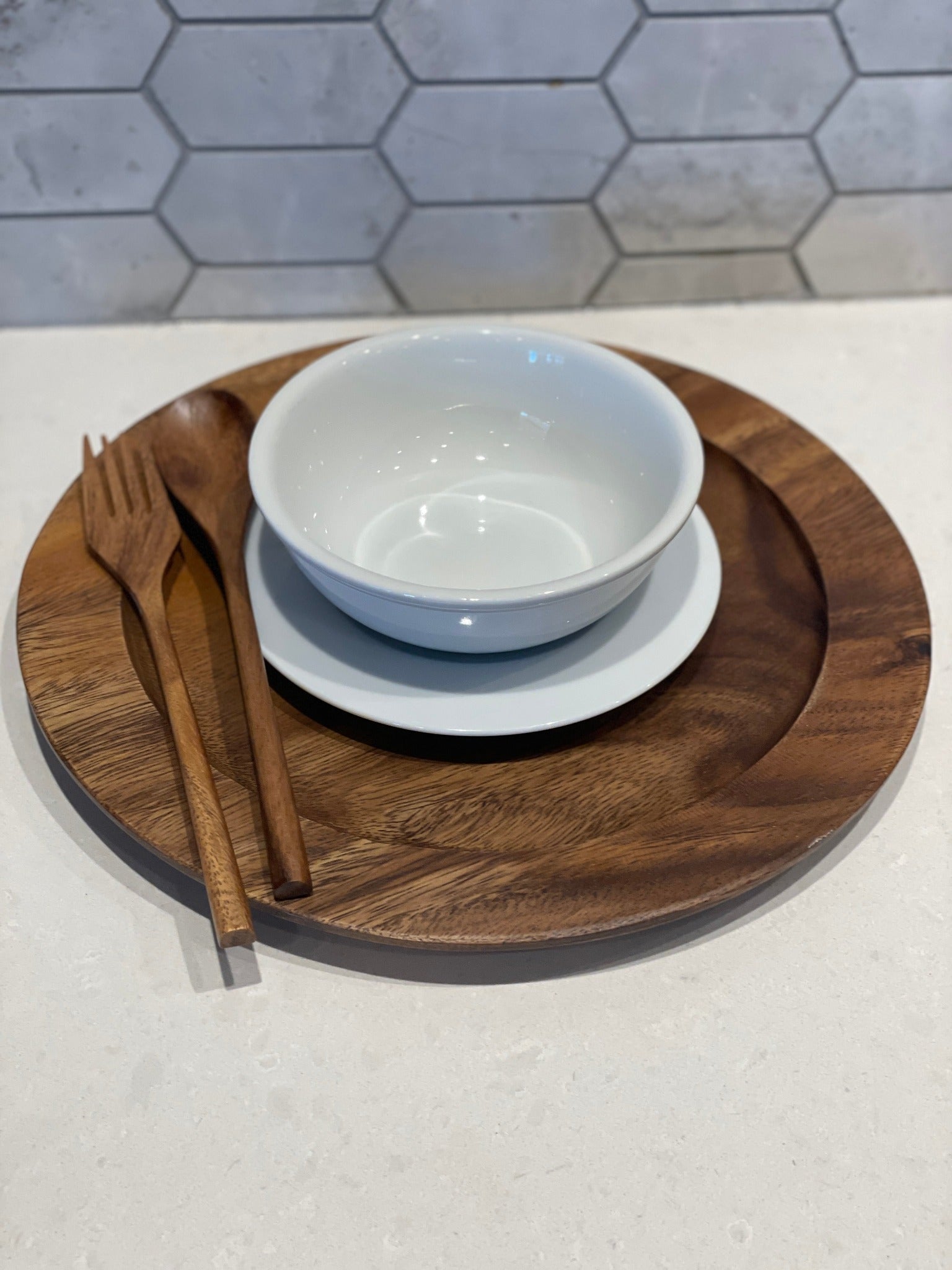 Set of 4-Rustic Wood Charger Plate,10 inch and 12 inch size – Creations ...