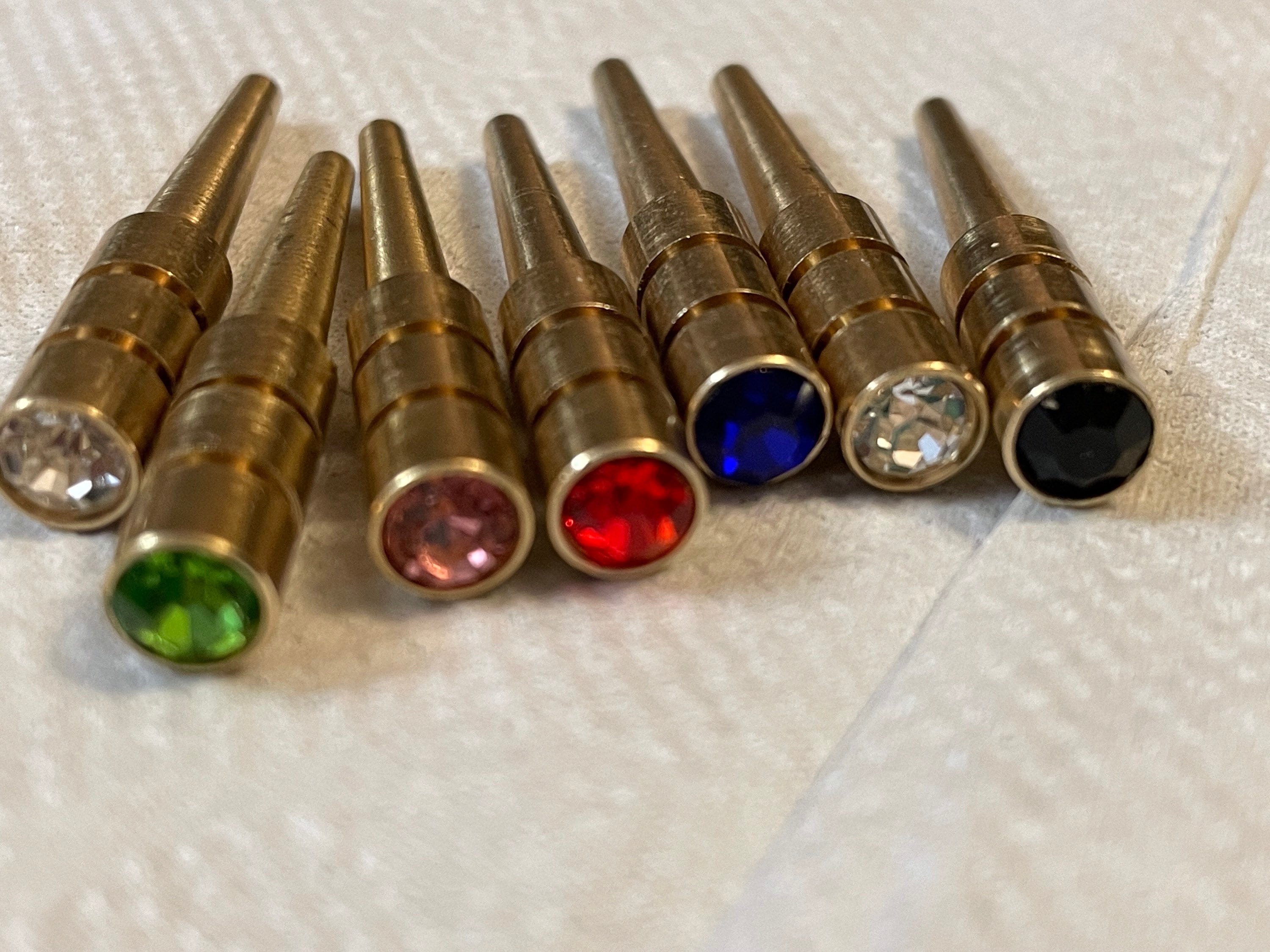 Gemstone Metal Crib Pegs, Crystal Top Cribbage Pegs – Creations by Alfie